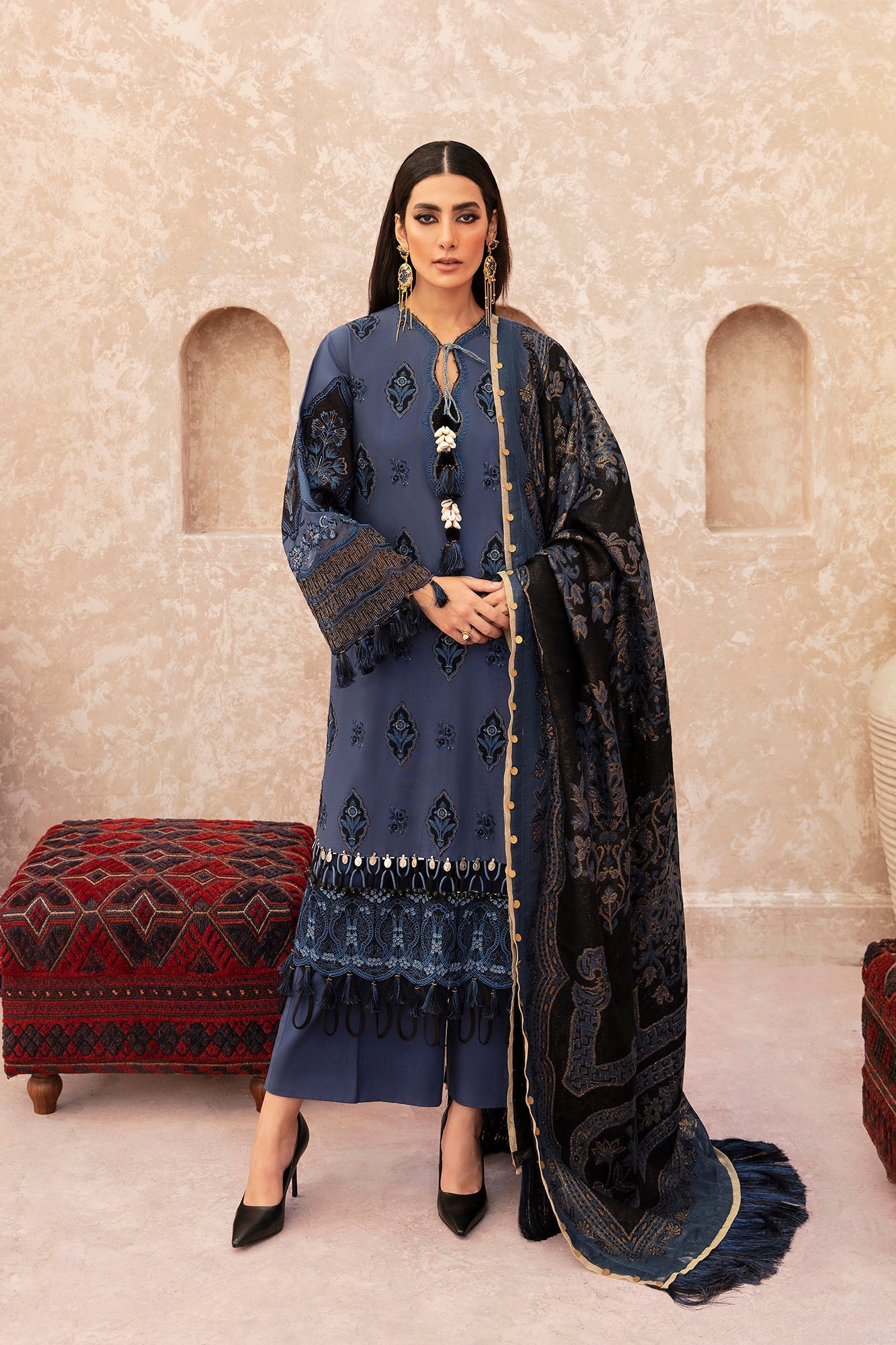 ETHNIC ROZANA UNSTITCHED COLLECTION WS-23 – Ethnic Global